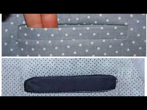 DIY Easy Method To Sew Double /Single Welt Pocket /Inner Pocket ...